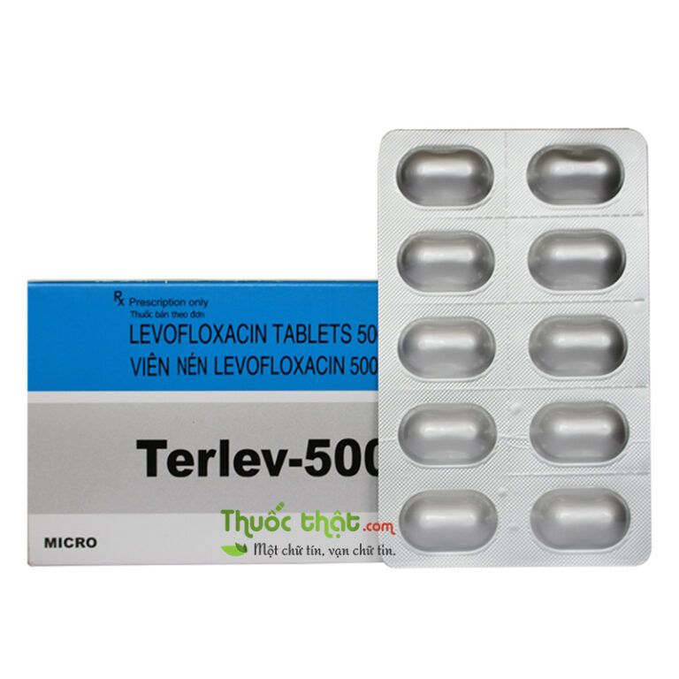 Terlev 500 - Điều Trị Các Viêm Nhiễm Nhạy Cảm - Hộp 10 Viên