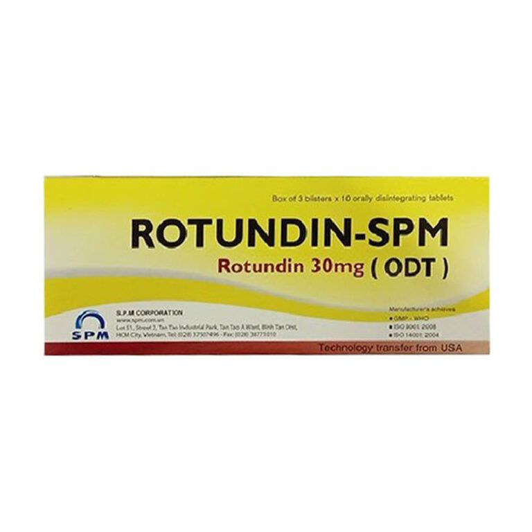 Rotundin SPM Hộp 30 Viên - Hỗ Trợ Điều Trị Chứng Mất Ngủ