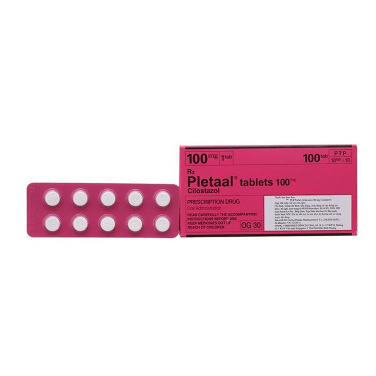 Pletaal Tablets 100mg Hộp 100 Viên - Trị Thiếu Máu Cục Bộ