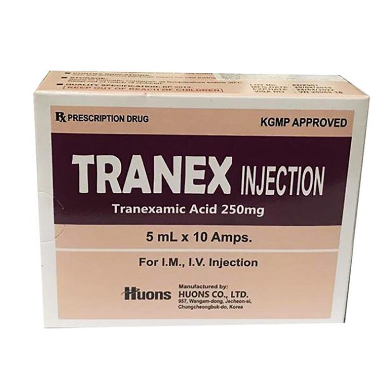 Tranex Injection Hộp 10 Ống - Ngăn Ngừa Chảy Máu Kéo Dài